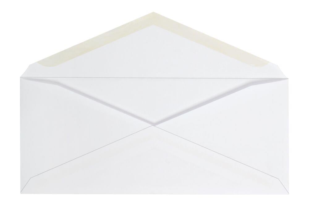 Open-Side Business Envelope, #10, Monarch Flap, Gummed Closure, 4.13 x ...