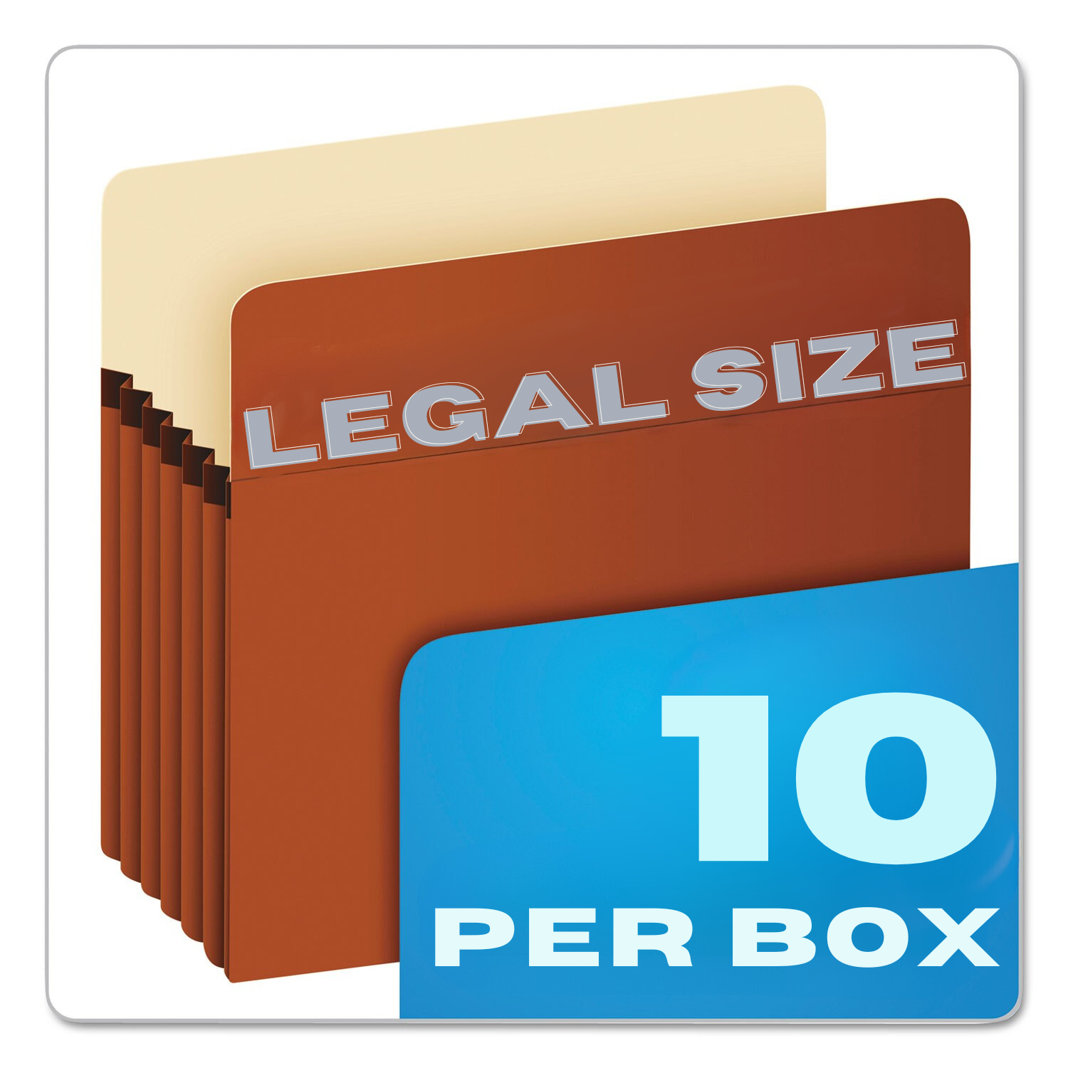Redrope Expanding File Pockets, Legal Size, Redrope, 5.25" Expansion ...