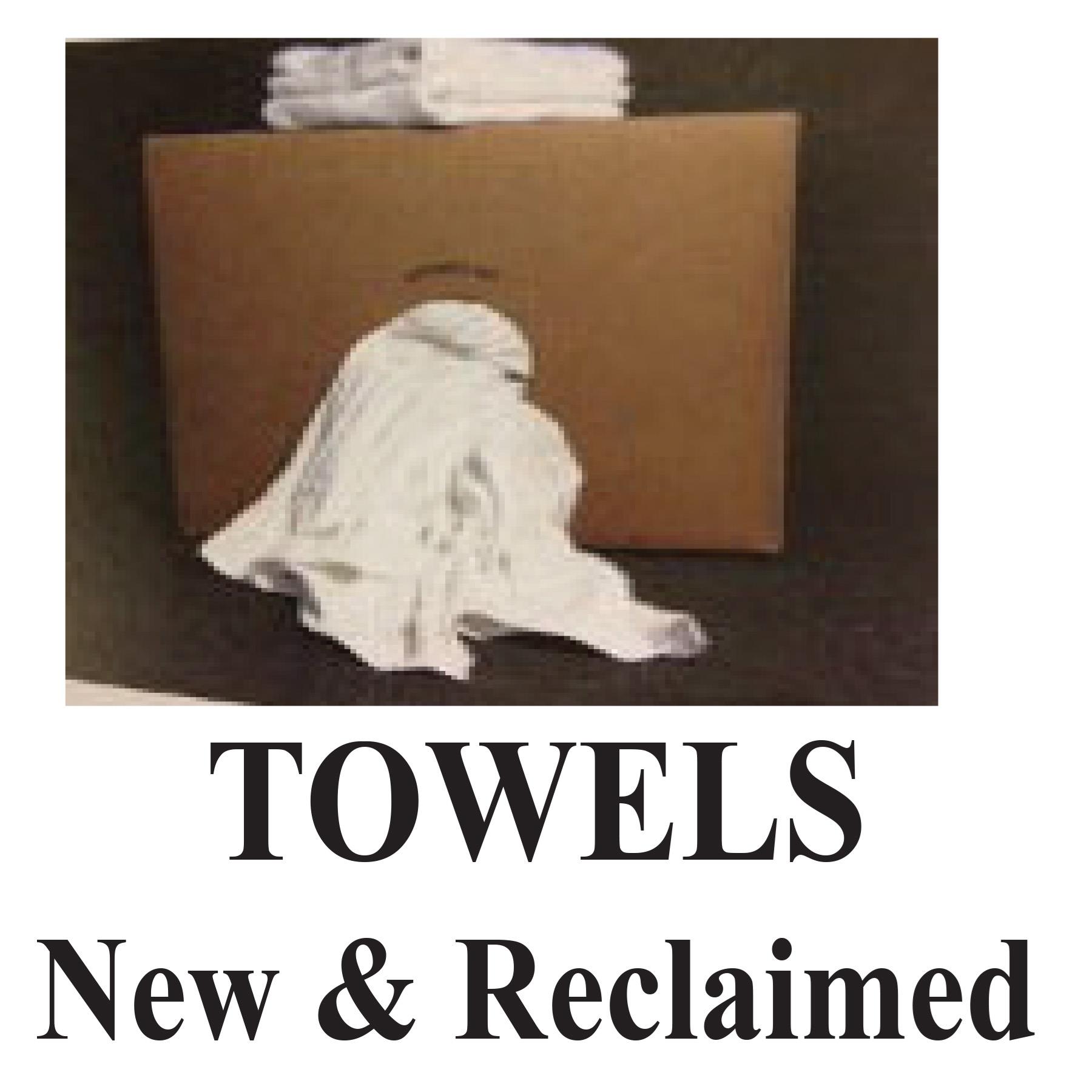 White Reclaimed (recycled) Rags, 50 lb Box - economical recycled cloth ...