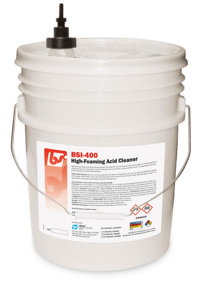 BSI-400 High Foaming Acid Cleaner 5 gallon pail