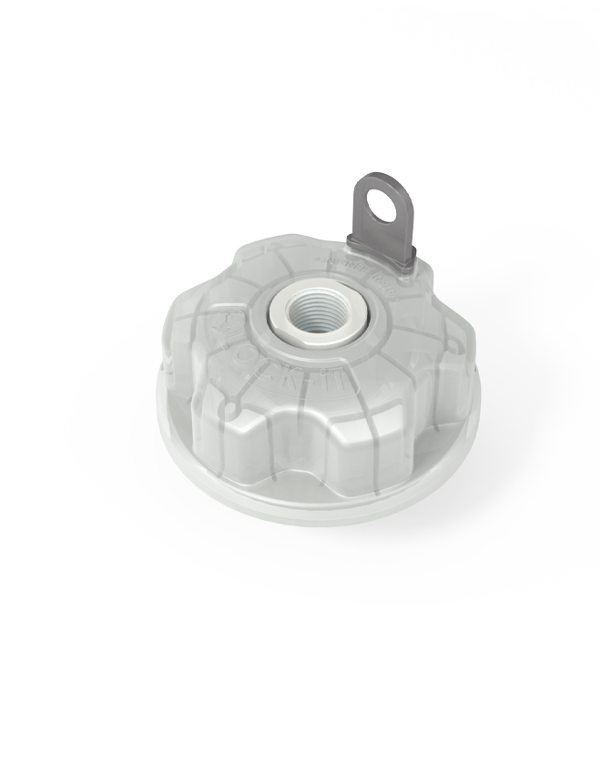LOCKING DRUM CAP - 2IN MALE BUTTRESS THREAD - SUCTION LINE FITTING - KEY