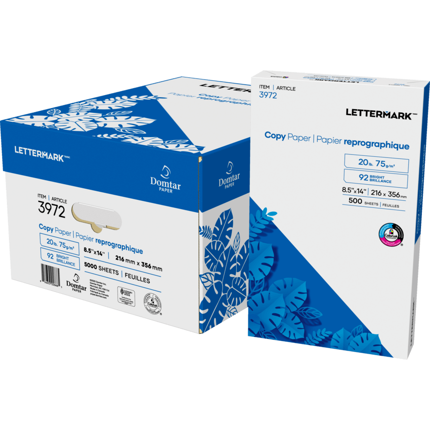 Copy Paper 8.5 X 14, 20#, 92 BRT PAPER, 5000 SHEETS/CTN copy paper ...