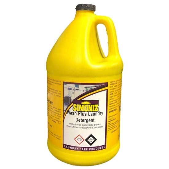 Simoniz Wash Plus Liquid Laundry Detergent, Gallon, Each ...