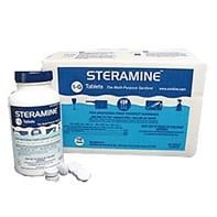 Steramine Sanitizing Tablets, "Sanitabs", 150/Bottle, 6/Box ...