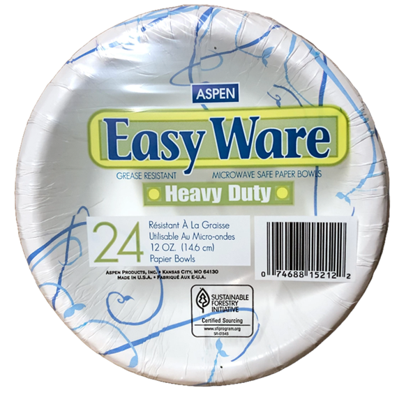 Easy WareTM 12oz Heavy Duty Coated Paper Bowls, 288/Case ...