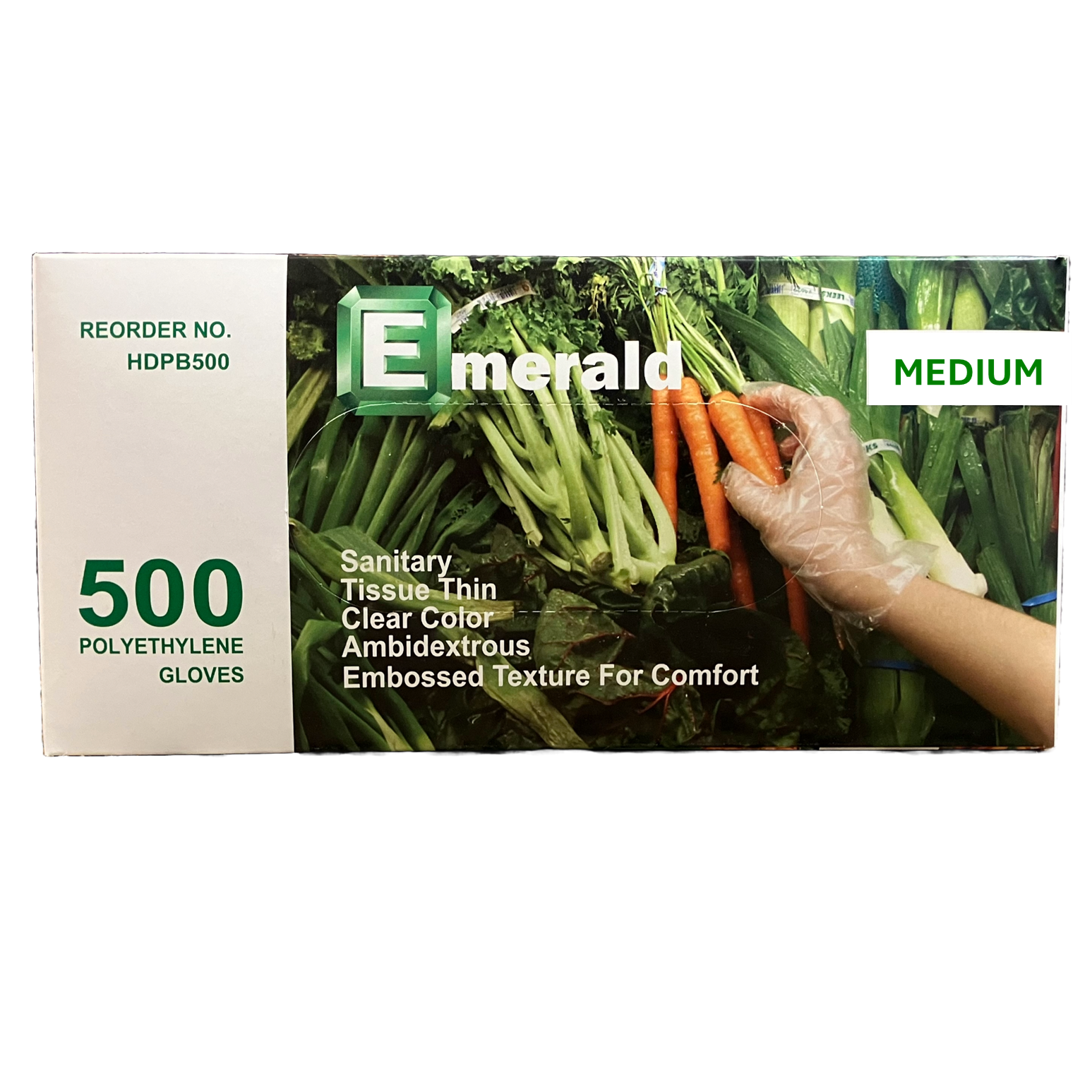 Medium Disposable Polyethylene Gloves, 500/Box - mastersupplyonline