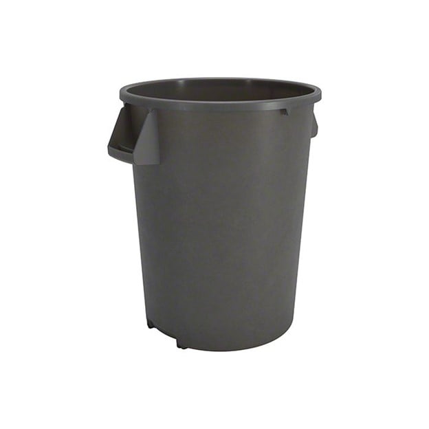 Sparta Bronco Round Waste Receptacle, 20 Gallon, Grey, Each ...