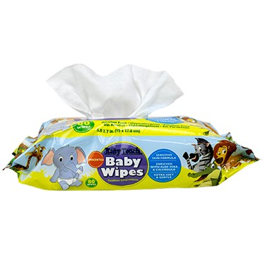 Baby Touch Baby Wipes, Unscented, 80/Pack, 24/Case - mastersupplyonline