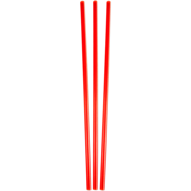 Sipper/Stirrer Straw, Unwrapped, 5", Plastic, Red, 1000/Box, 10/Case ...