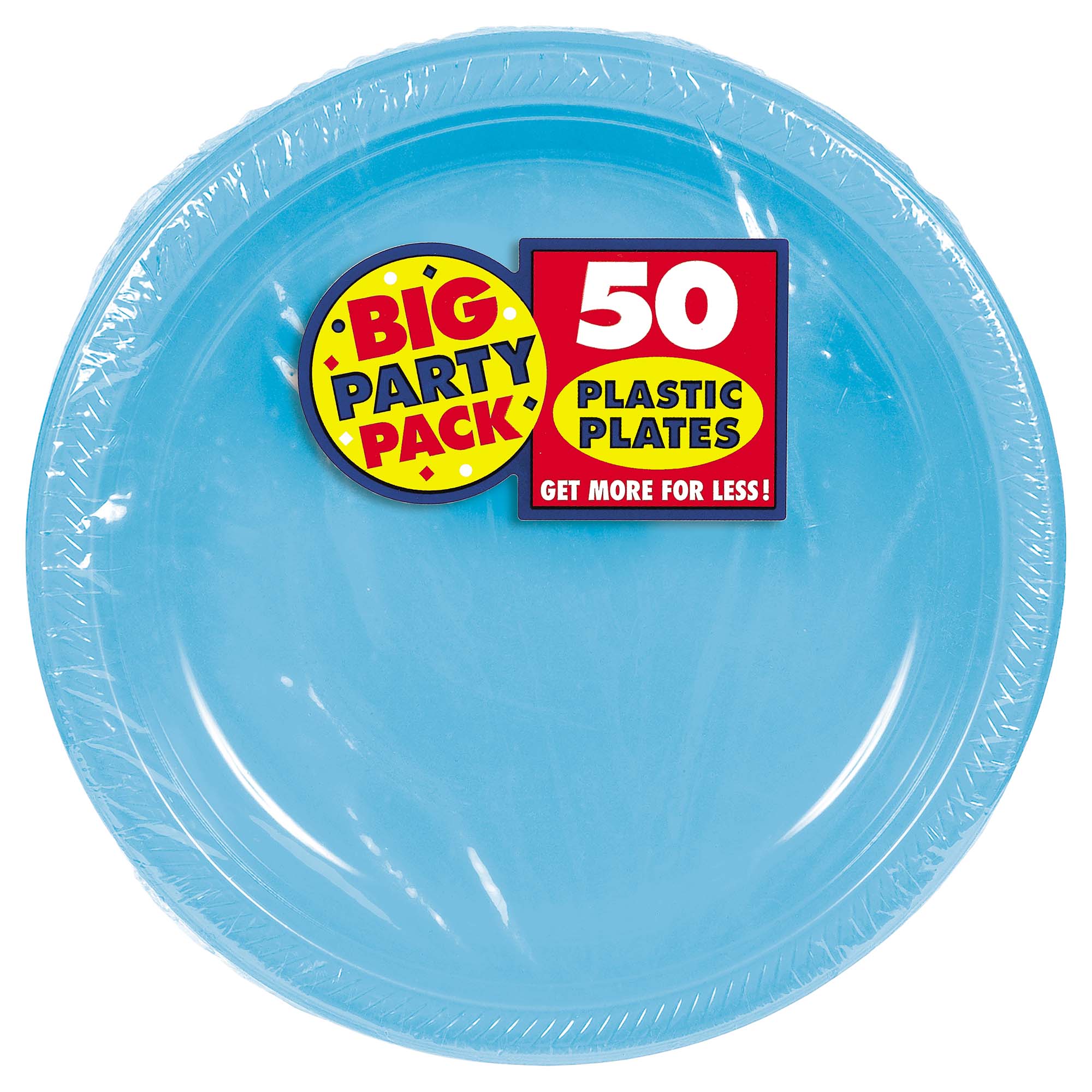 Brava 10.25" Round Plastic Dinner Plates, Caribbean, 50/Pack ...