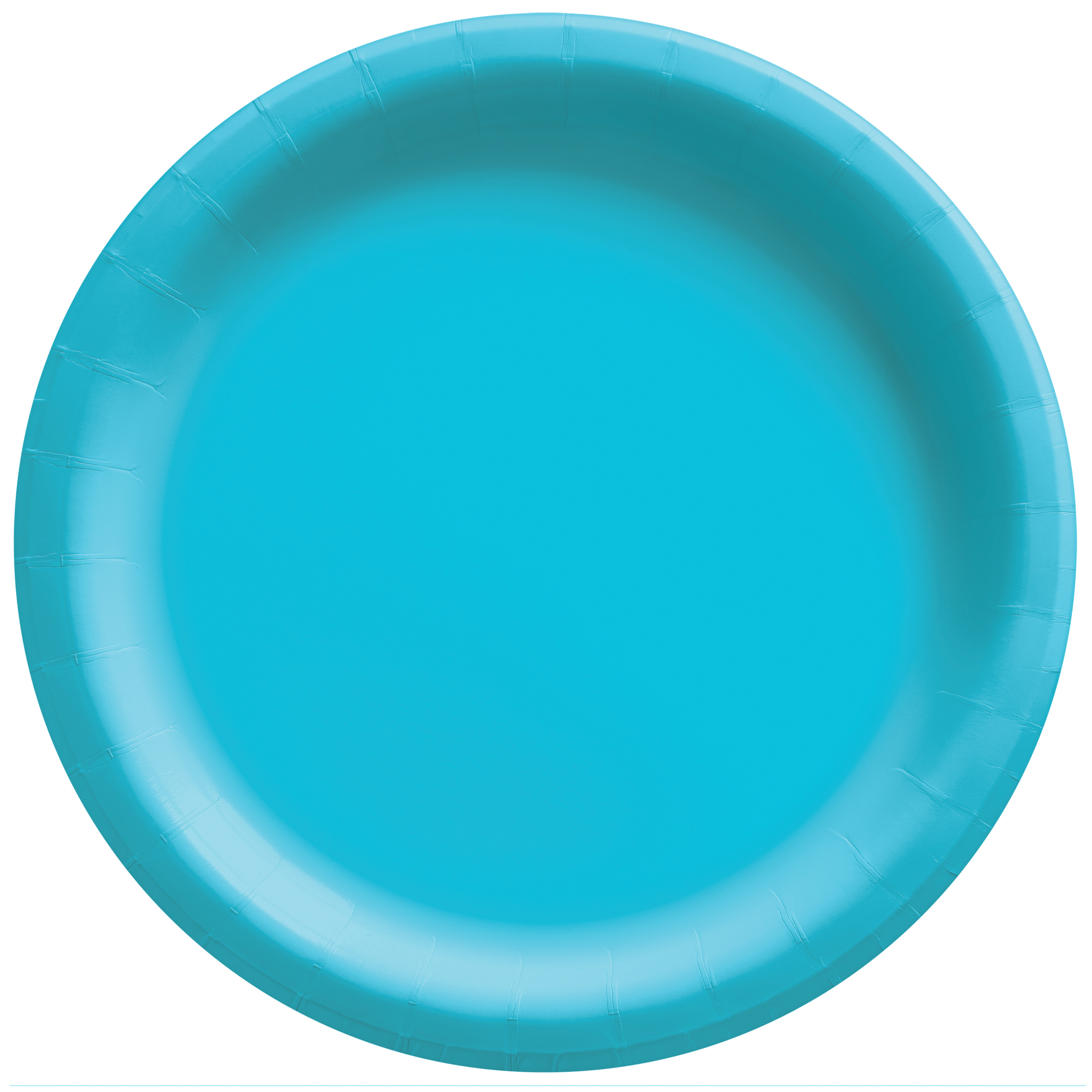 Brava 6 3/4" Coated Paper Plates, Caribbean, 50/Pack - mastersupplyonline