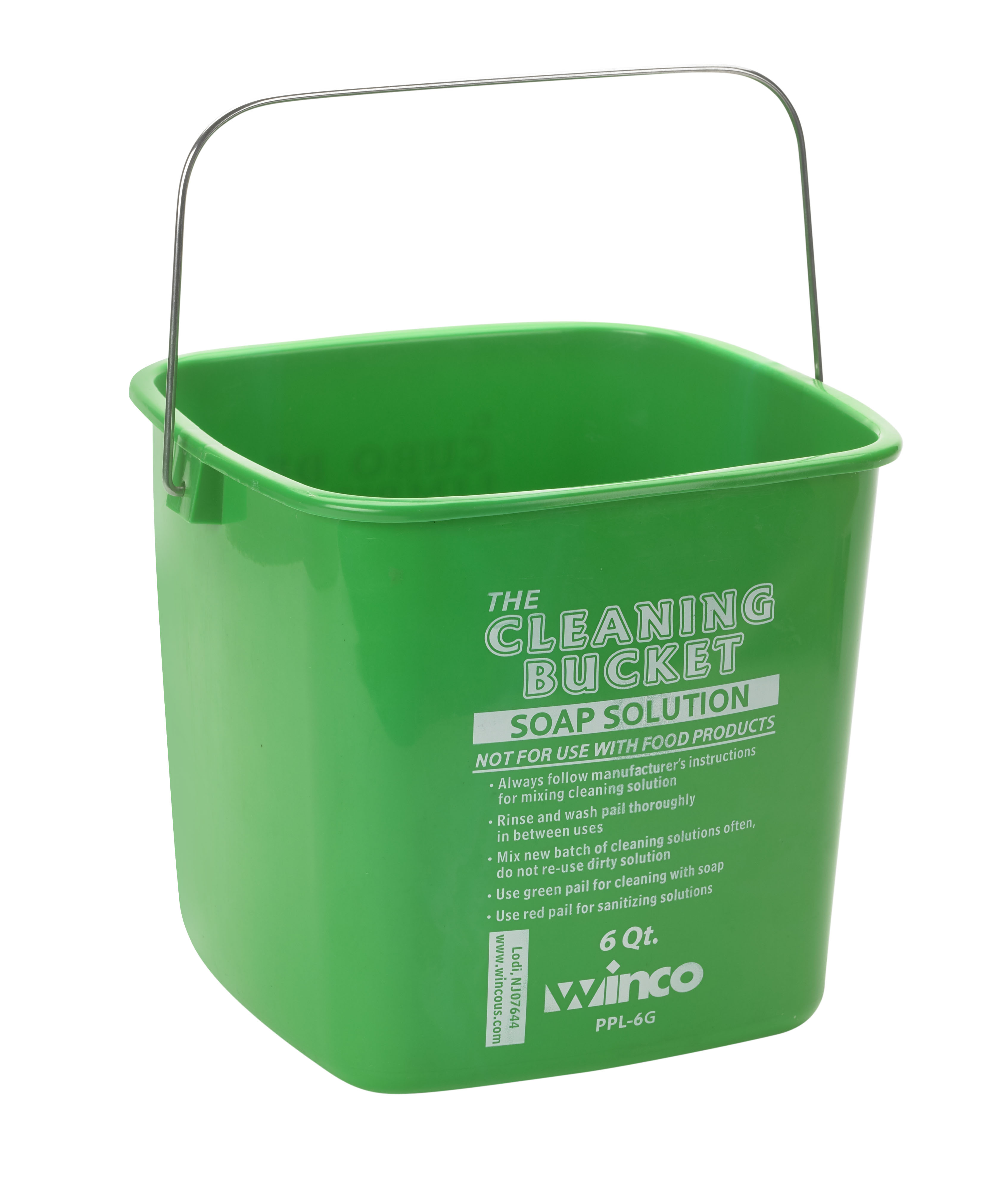 6Qt Cleaning Bucket, Green Soap Solution - mastersupplyonline