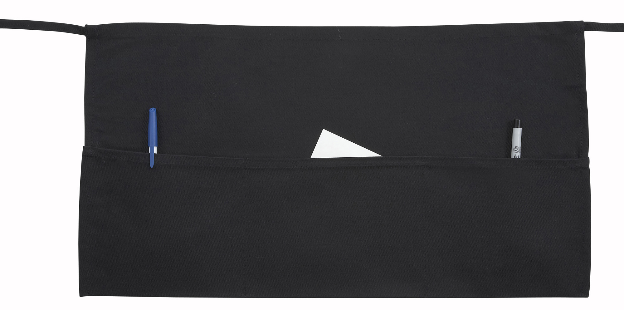 Signature ChefTM Waist Apron, 21.75"L x 12.5"H, Black - mastersupplyonline
