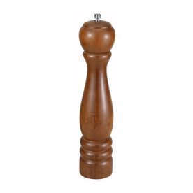 12" Traditional Pepper Mill, Oak Finish - mastersupplyonline