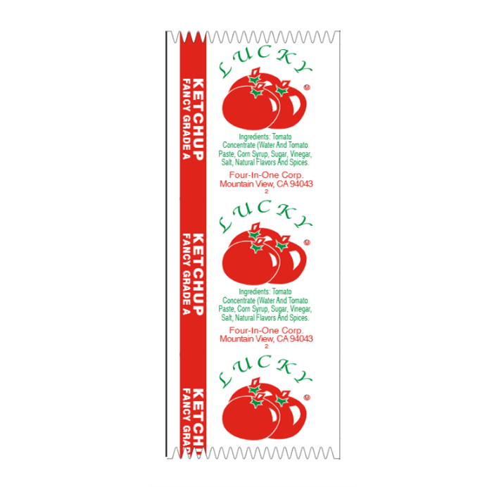 Condiment Packets, Ketchup, 7 Gram Packet, 500/Case - mastersupplyonline