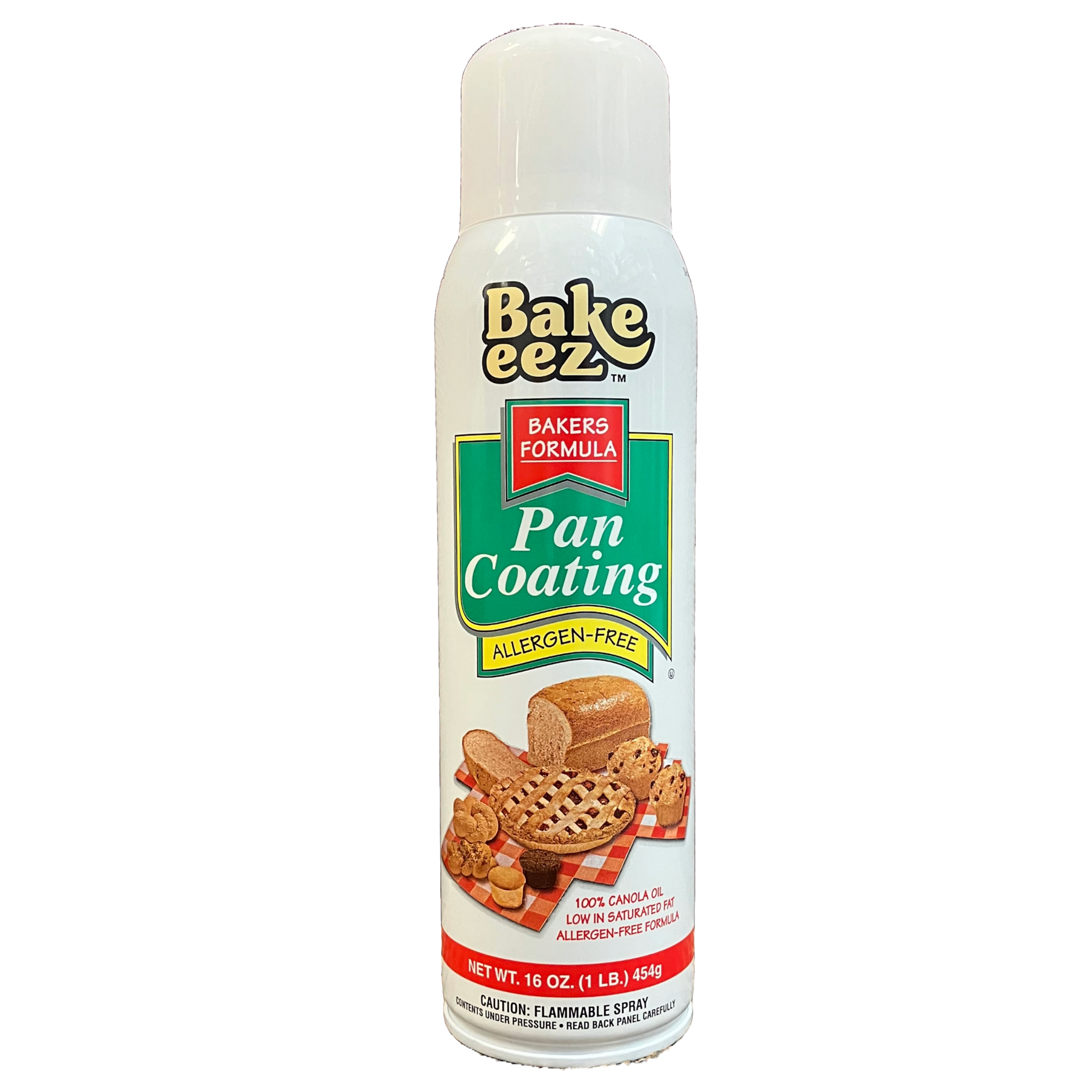 Bake-eez Baking Pan Coating Non-Stick Spray, Canola Oil, 16oz Can, 6 ...