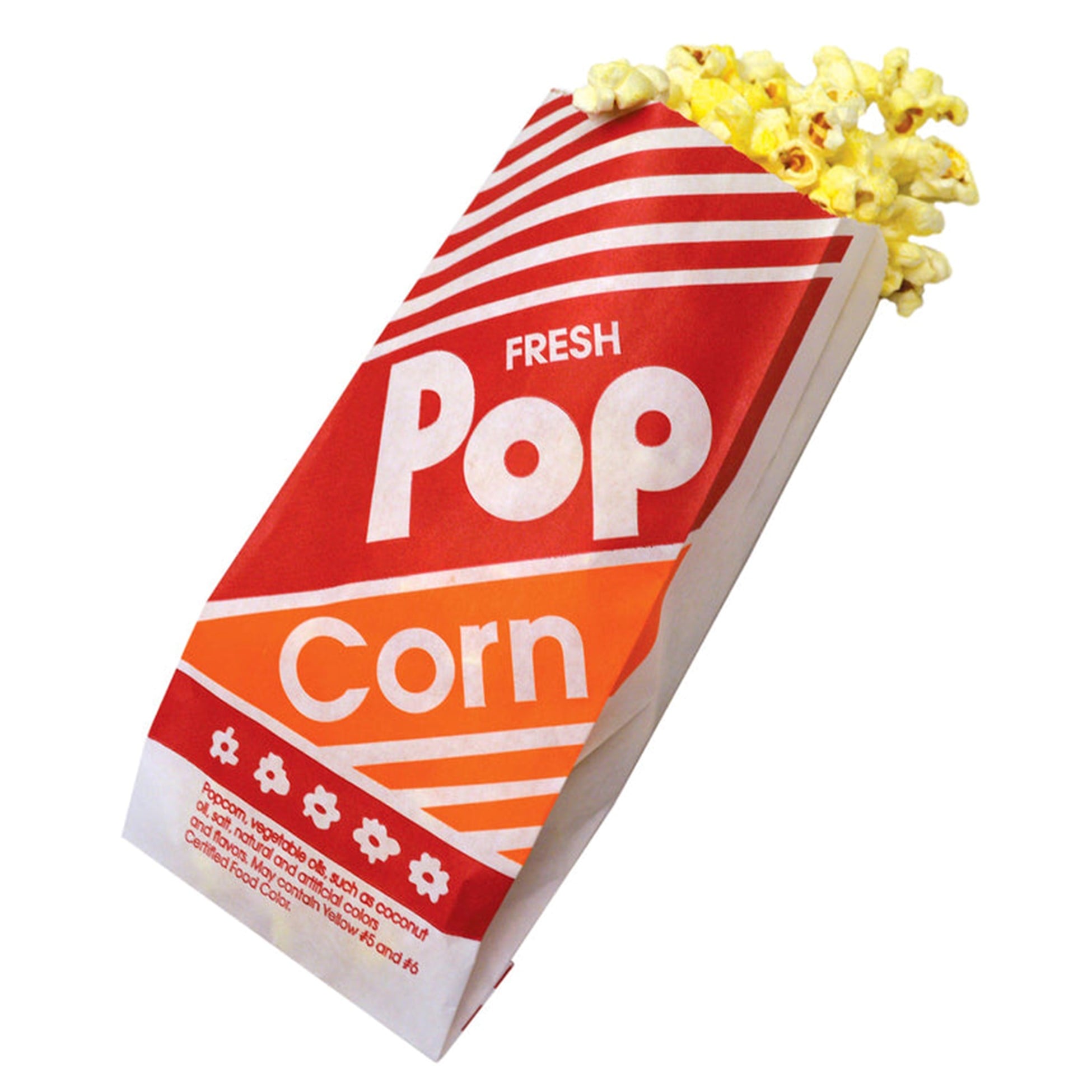 Popcorn Bags, 1 oz, 3.5" x 2.25" x 8", 1000/Carton - mastersupplyonline