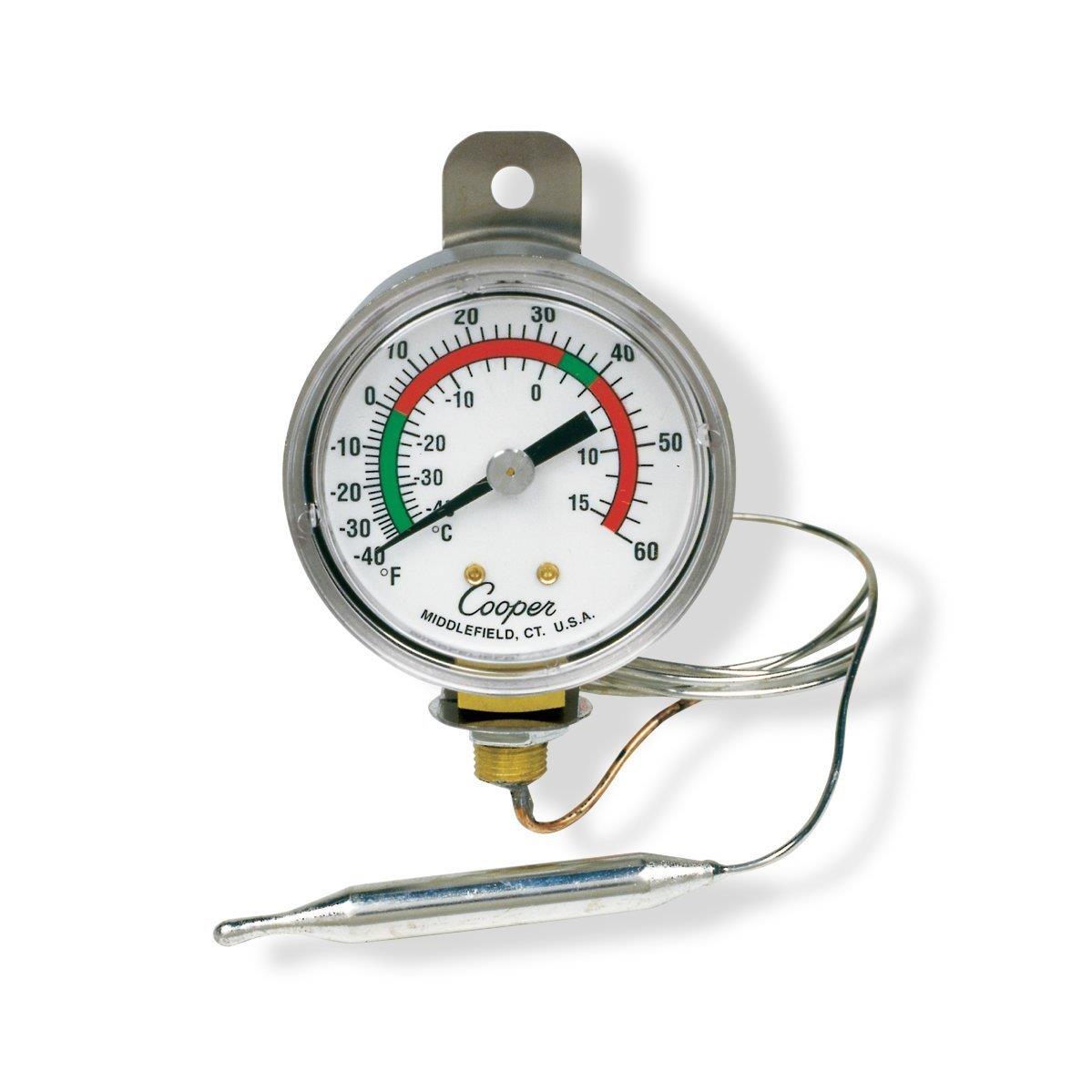 Bulk Panel Thermometer 2" Dial w/o Flange -40/60 F/C: Cooper Atkins ...