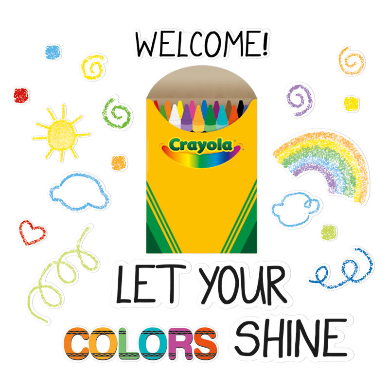 Crayola Let Your Colors Shine Bulletin Board Set - The School Box Inc