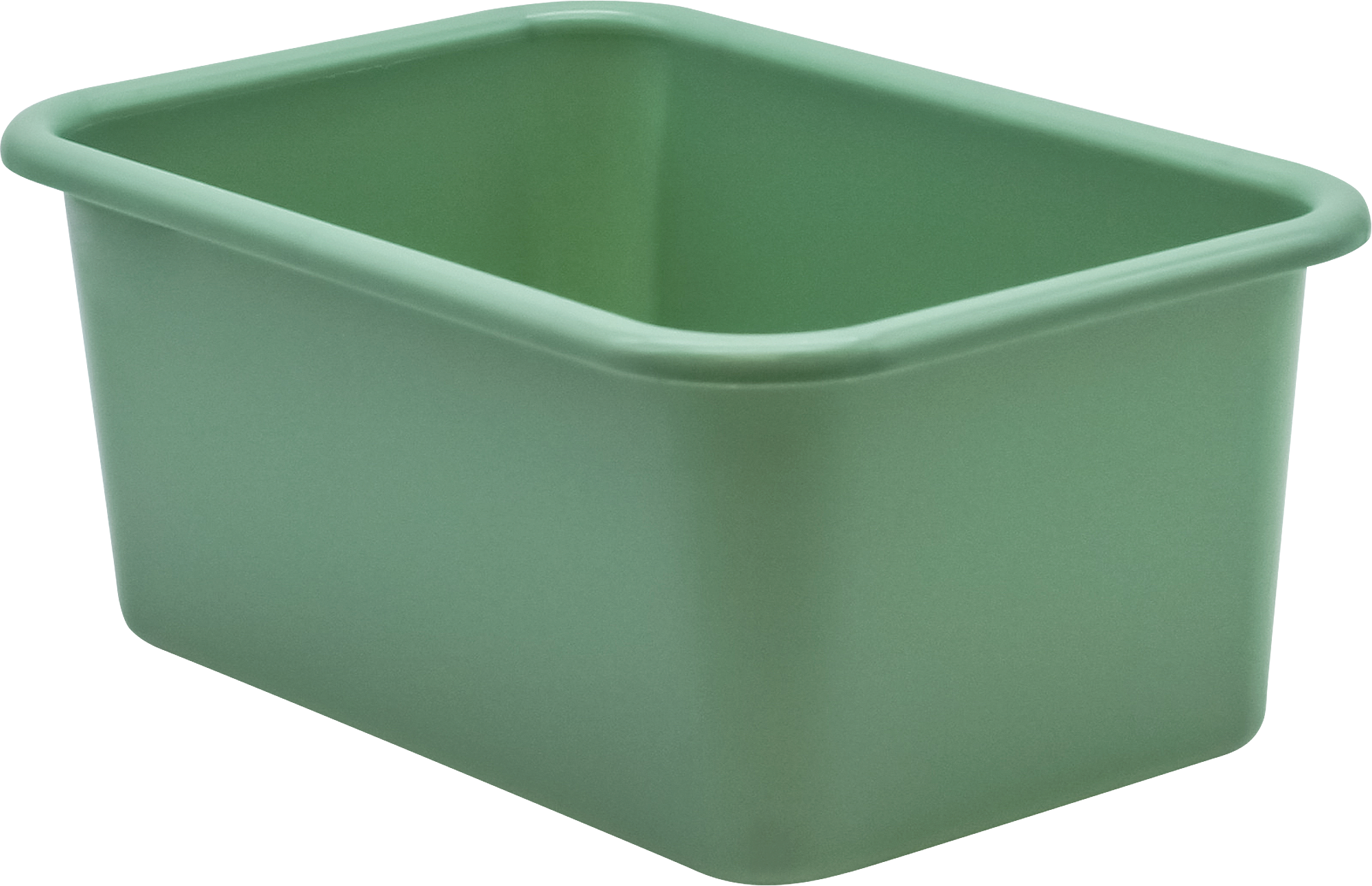 Eucalyptus Green Small Plastic Storage Bin - The School Box Inc