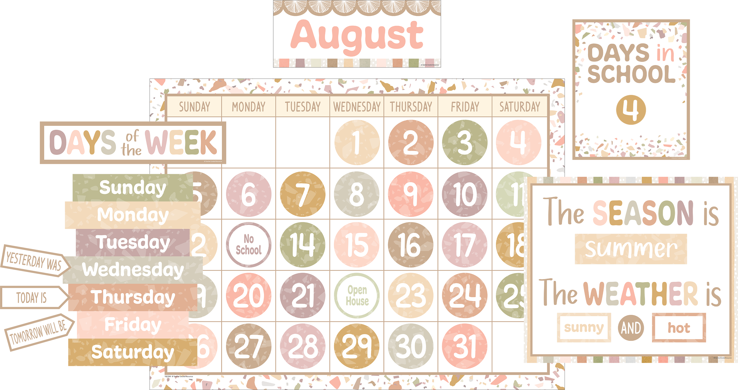 Calendar Bulletin Board Sets for Classroom | Teacher Supply Store - The ...