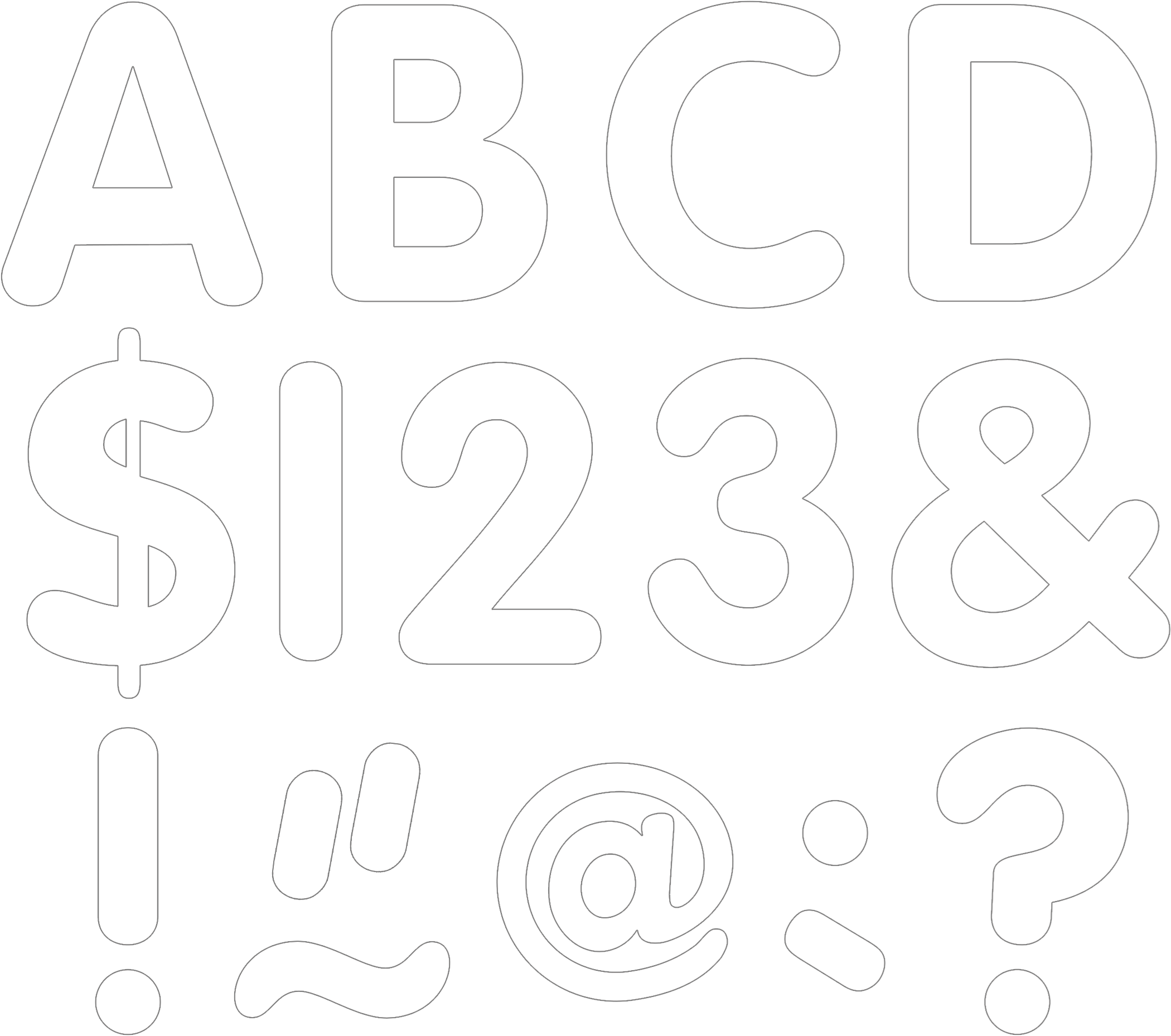 Pre-Cut Letters - The School Box Inc