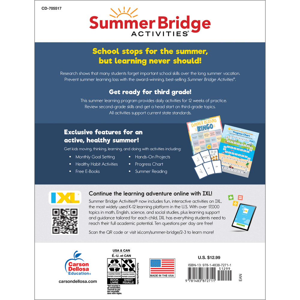 Summer Bridge Activities Gr 2-3 - The School Box Inc