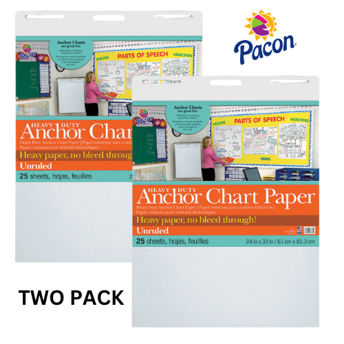 Anchor Chart Paper 24X32 Unruled - 2 Pack - The School Box Inc