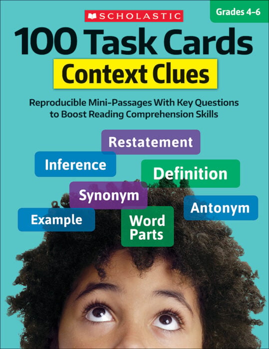 100 Task Cards Context Clues Gr 4-6 - The School Box Inc