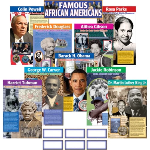 Famous African Americans Bulletin Board Set - The School Box Inc