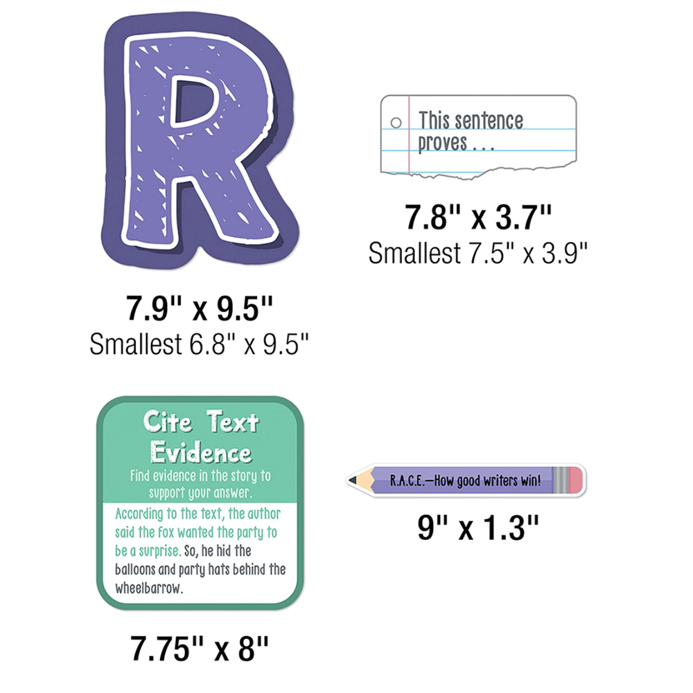 R.A.C.E. Writing Strategy Bulletin Board Set - The School Box Inc