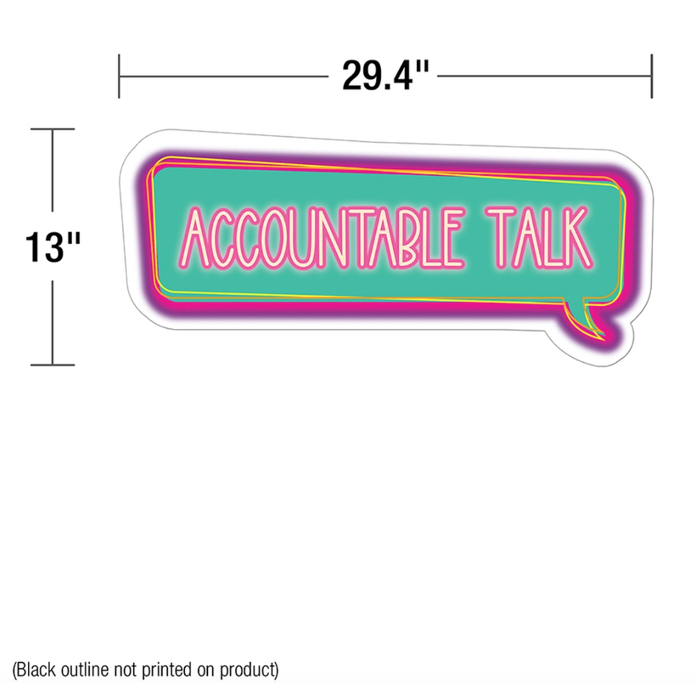 Accountable Talk Bulletin Board Set - The School Box Inc