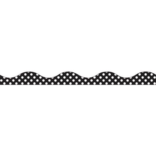 Black And White Polka Dot Border