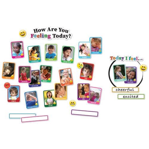 Smart Poly Mini Bulletin Board Set, Pictures Emotions - The School Box Inc