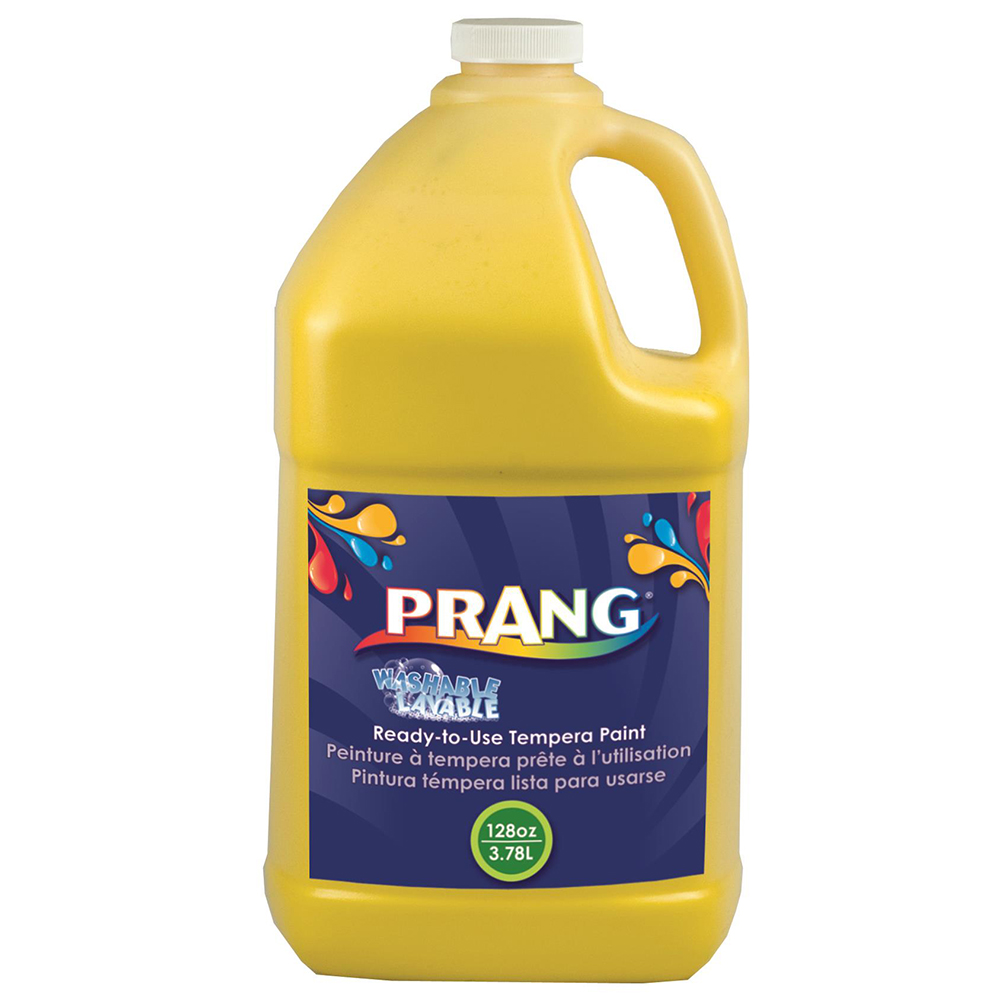 Prang Washable Paint Yellow Gallon - The School Box Inc
