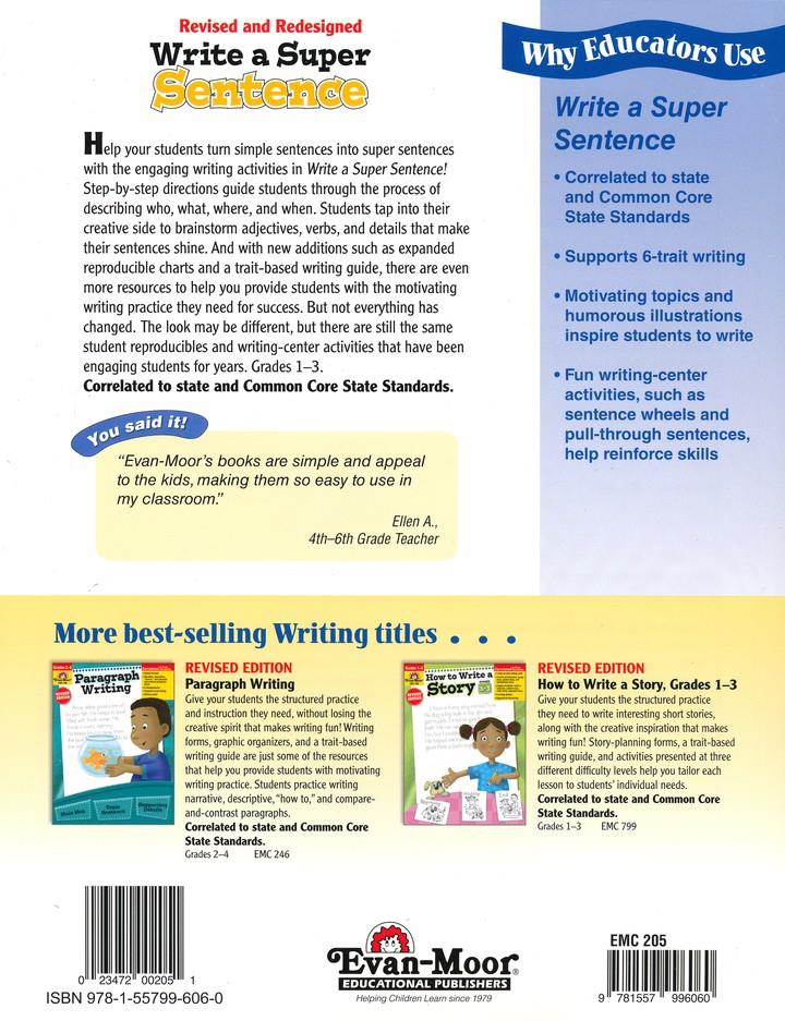 Write A Super Sentence Gr 1-3 - The School Box Inc