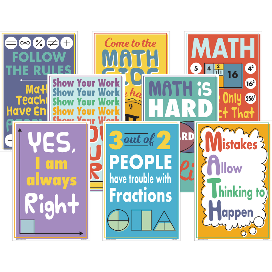Math Fun Chart Set - The School Box Inc