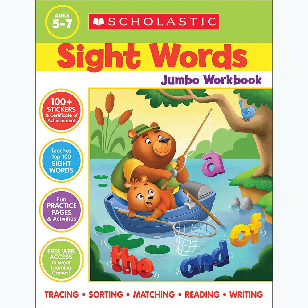 Sight Words Jumbo Workbook - The School Box Inc