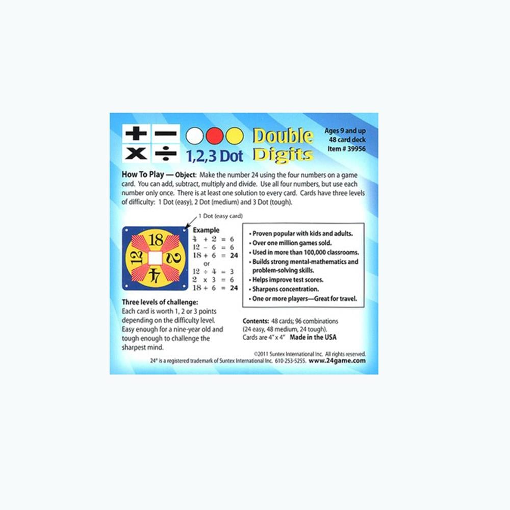 24 Game 48 Card Decks, Single Digit - The School Box Inc