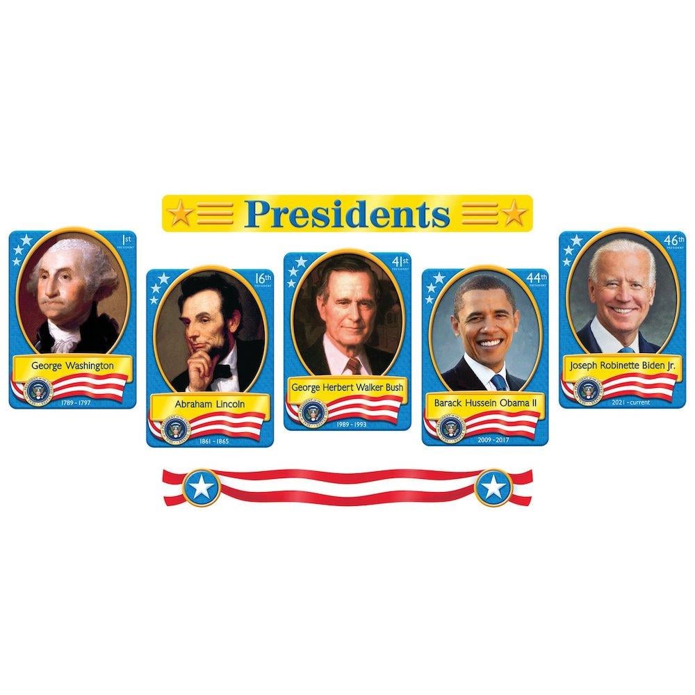 U.S. Presidents Bulletin Board Set - The School Box Inc