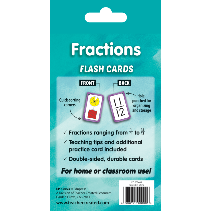 Fractions Flash Cards - The School Box Inc