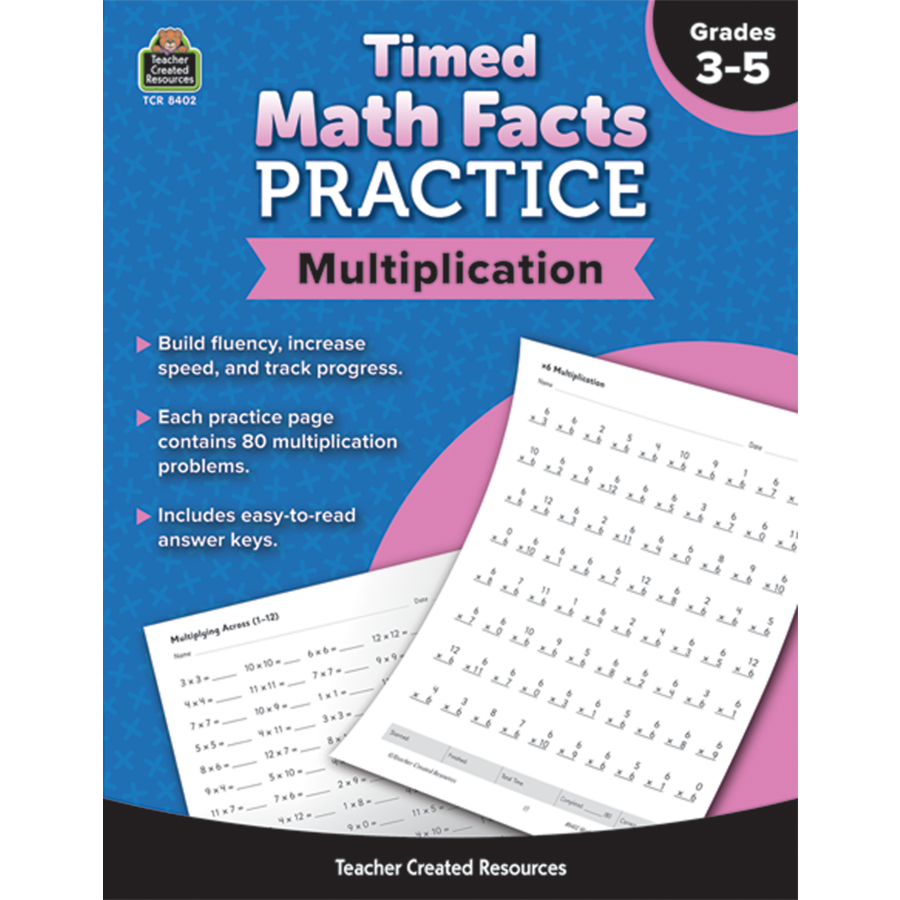 Timed Math Facts Practice: Multiplication - The School Box Inc