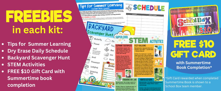 Summer Learning Kit - PreK to Kindergarten - The School Box Inc