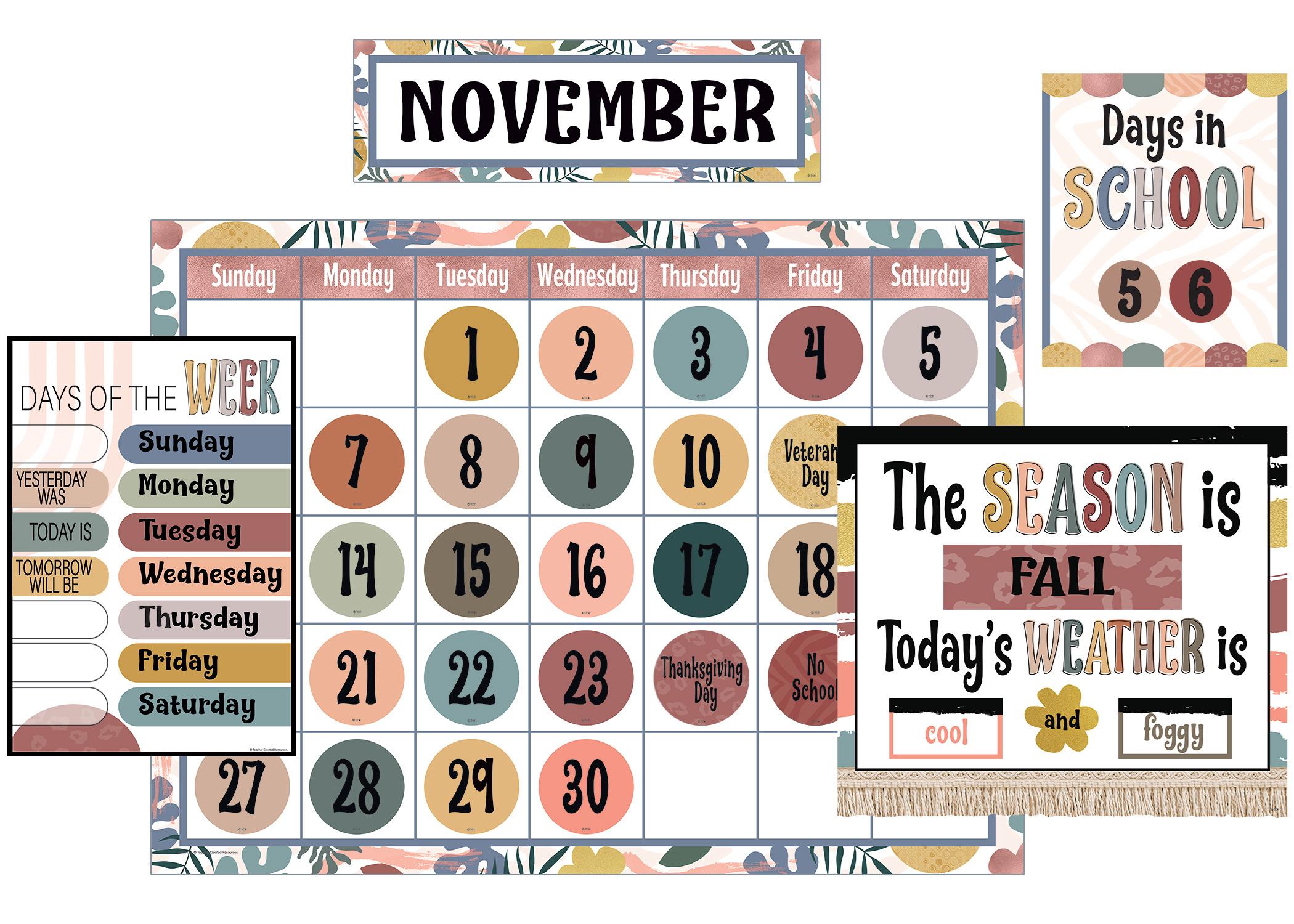 Calendar Bulletin Board Sets for Classroom | Teacher Supply Store - The ...