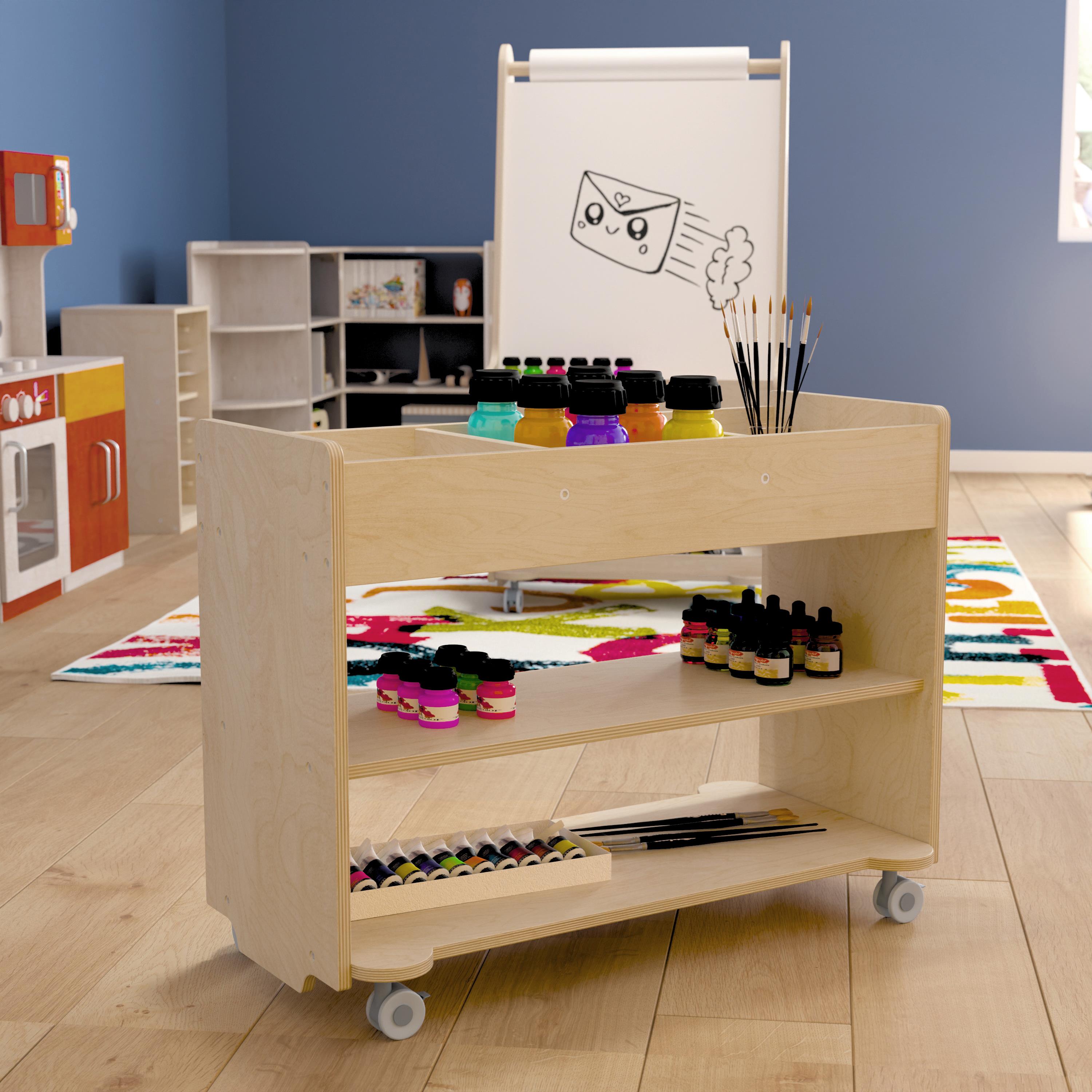 Wooden Classroom Storage Carts - The School Box Inc