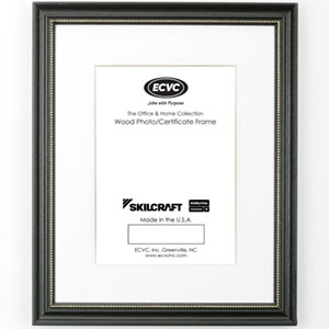Skilcraft AbilityOne Black with Gold Bead Photo Picture Certificate ...