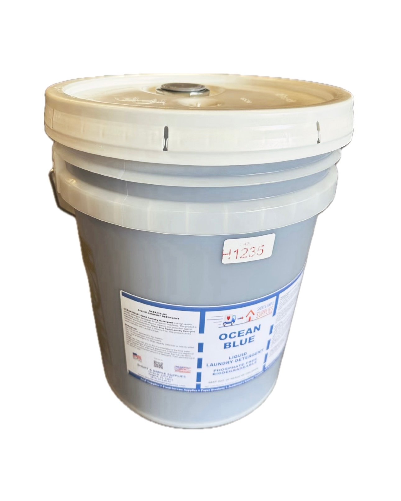 Ocean Blue Liquid Laundry Detergent 5 Gallon Pail - Short and Simple ...