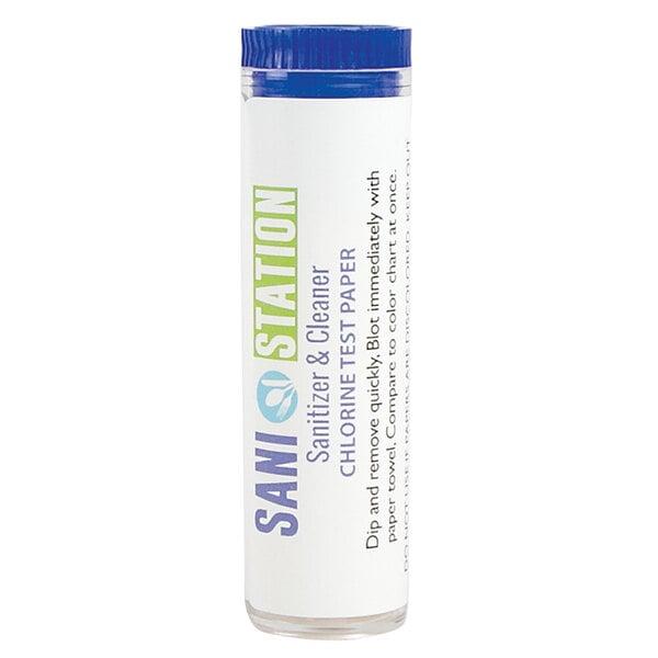 San Jamar SANISTRIPS Sani Station Chlorine Sanitizer Test Strips ...