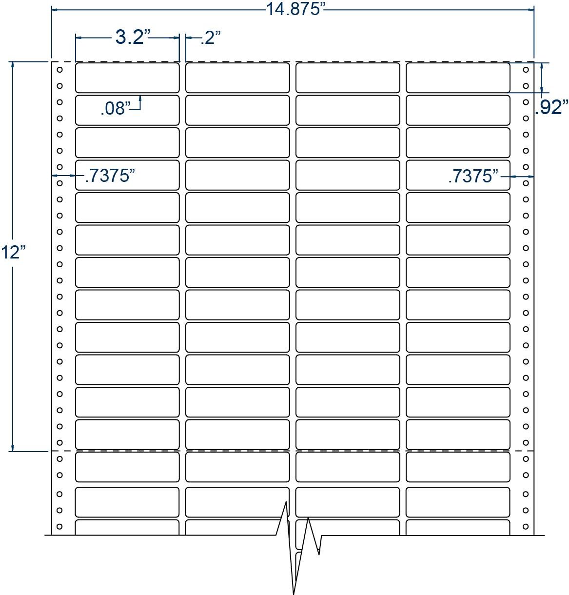 Cheshire Address Label 3 2 X 92 Pin Fed, Compulabel 140905