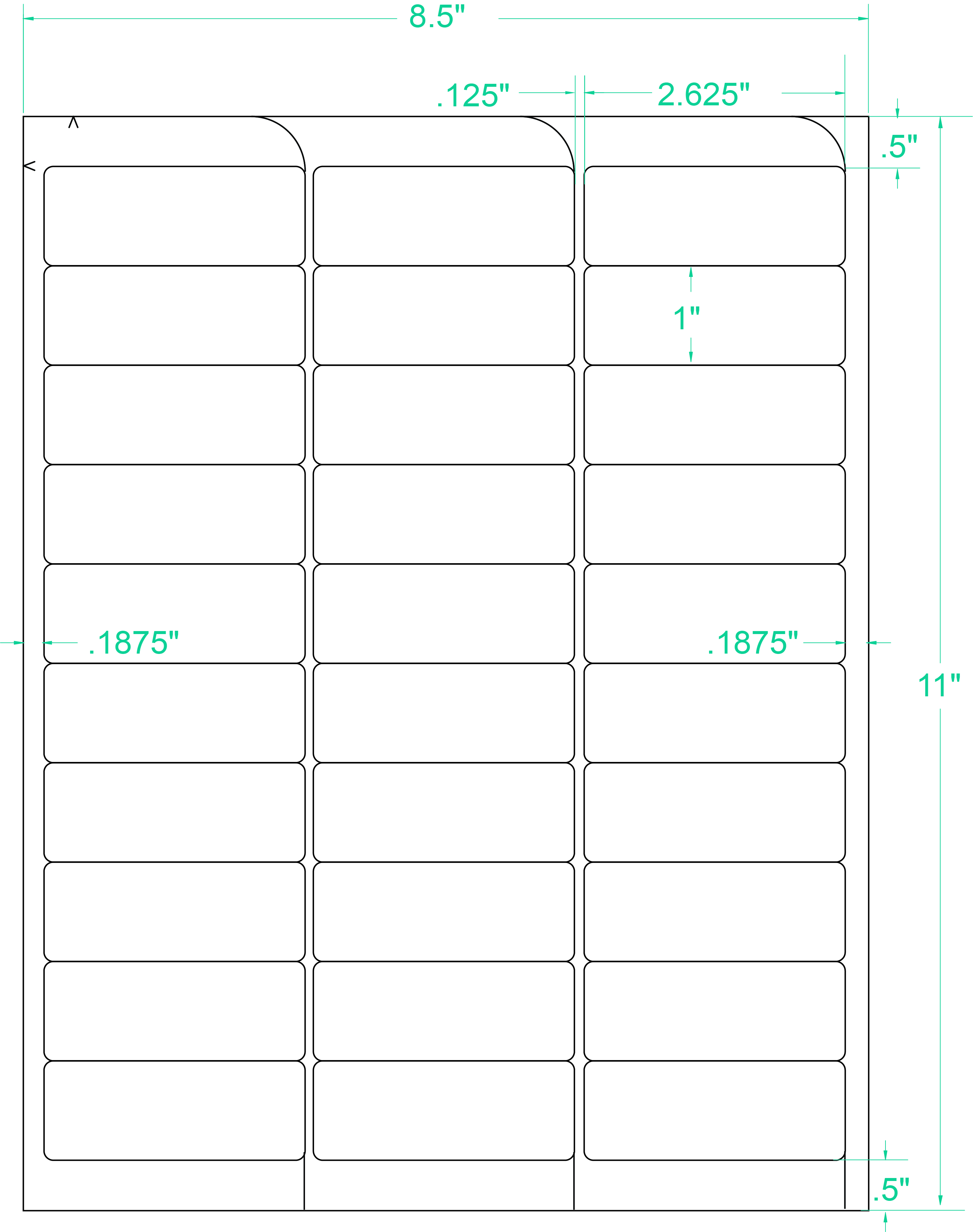 Compulabel Laser, InkJet, Copier Labels - Industry Standard Stock